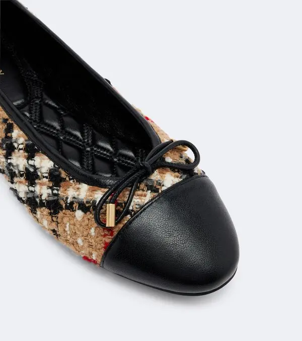 Burberry Check Boucle Ballet Flats