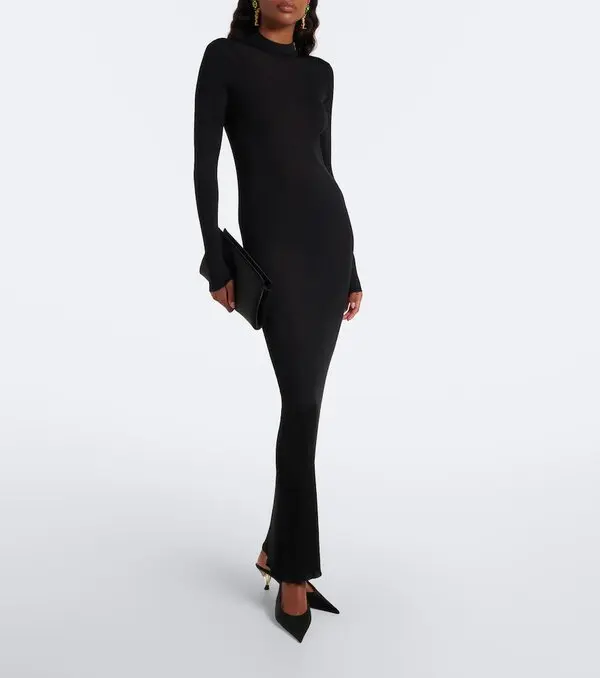 Saint Laurent Fanny Satin Slingback Pumps