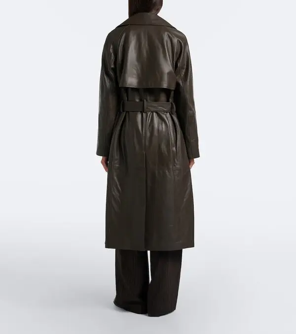 Vince Leather Trench Coat
