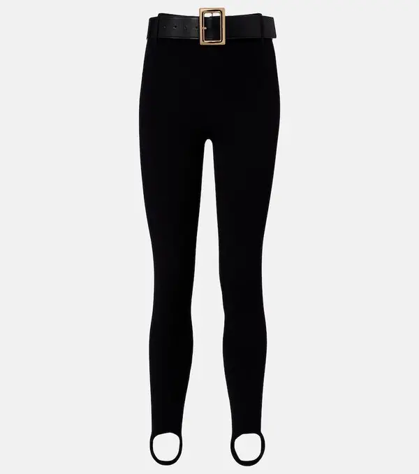 SELF-PORTRAIT Belted Stirrup Leggings