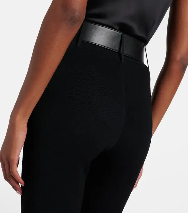 SELF-PORTRAIT Belted Stirrup Leggings