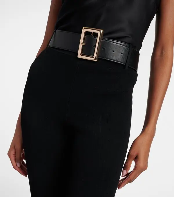 SELF-PORTRAIT Belted Stirrup Leggings