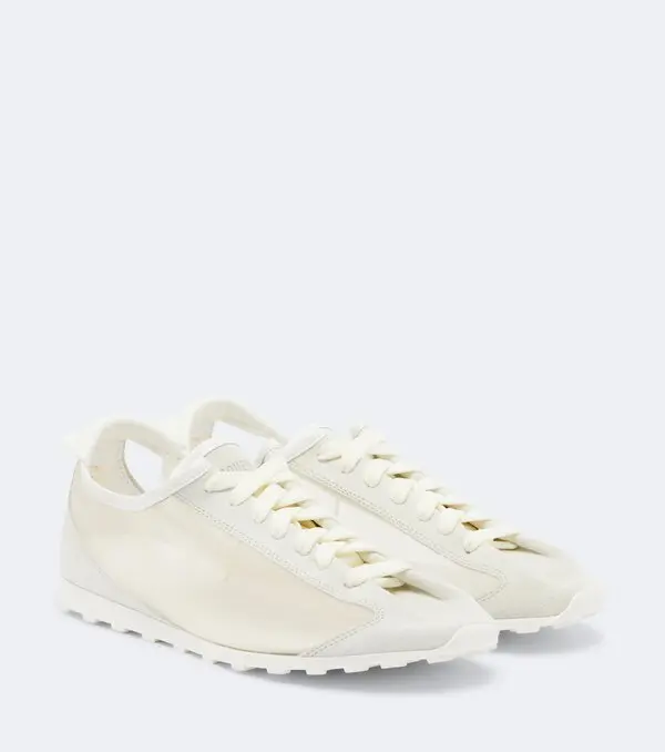 Jacquemus Tennis Suede-trimmed Sneakers