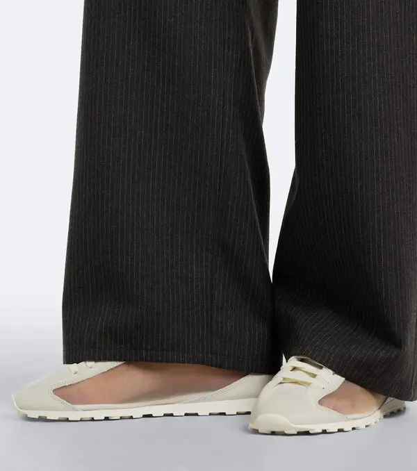 Jacquemus Tennis Suede-trimmed Sneakers