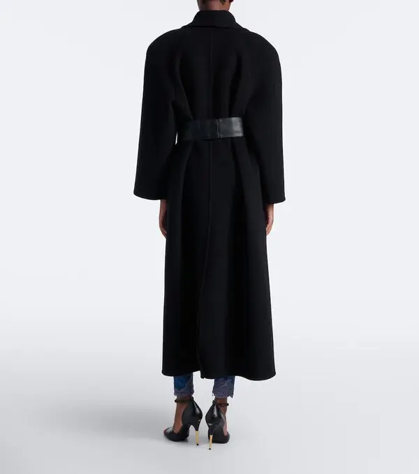 Valentino Garavani Bow-detail Wool And Cashmere Coat