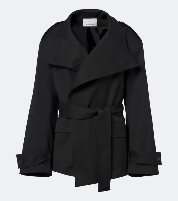 THE FRANKIE SHOP Tavea Belted Double-breasted Jacket