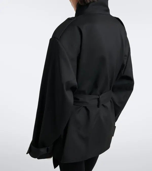 THE FRANKIE SHOP Tavea Belted Double-breasted Jacket