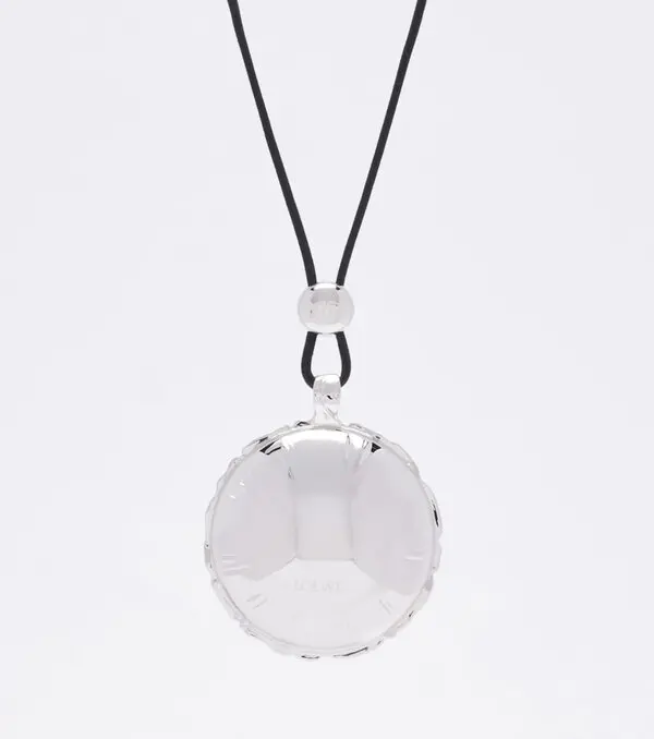 Loewe Embellished Pendant Necklace - Silver