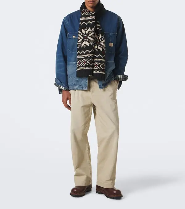 Polo Ralph Lauren Wool, Cotton, And Linen-blend Scarf