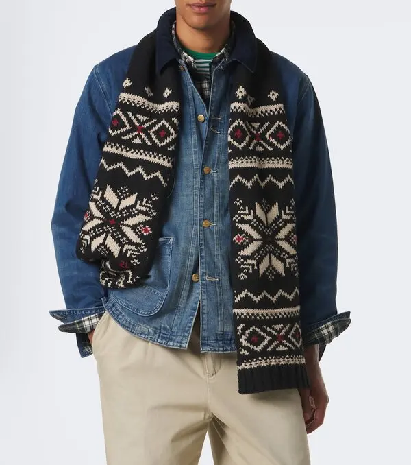 Polo Ralph Lauren Wool, Cotton, And Linen-blend Scarf