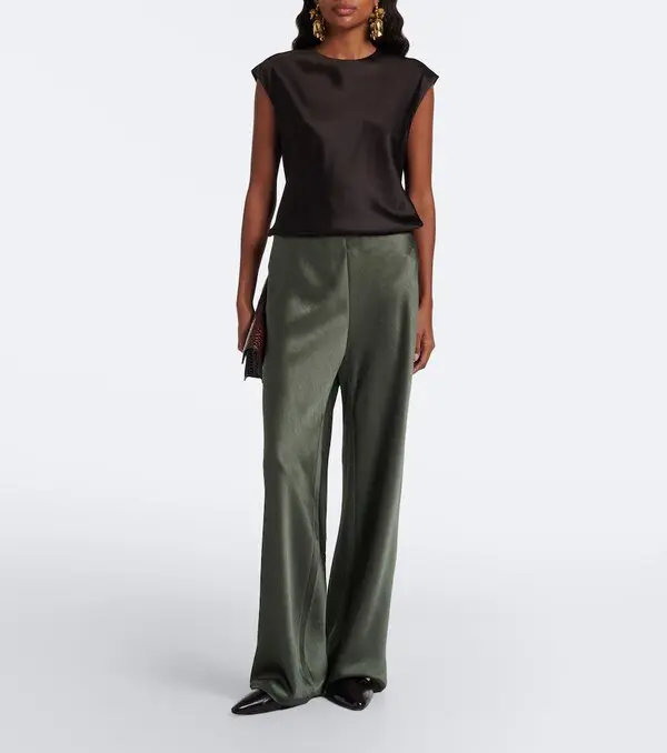 Vince Colette Satin Wide-leg Pants