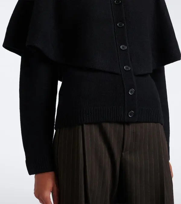 Vince Caped Wool-blend Cardigan