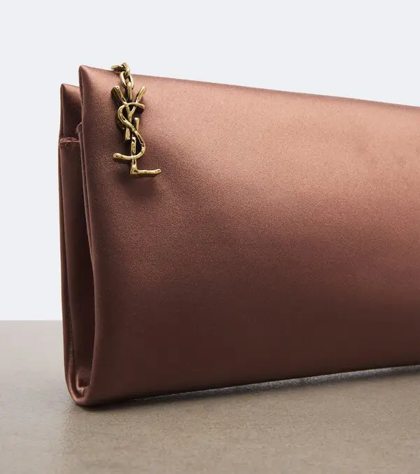 Saint Laurent Evening Satin Clutch