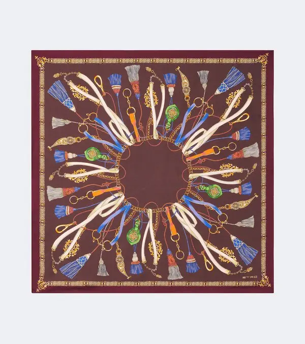 Etro Printed Silk Scarf - Multicoloured