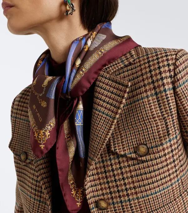 Etro Printed Silk Scarf