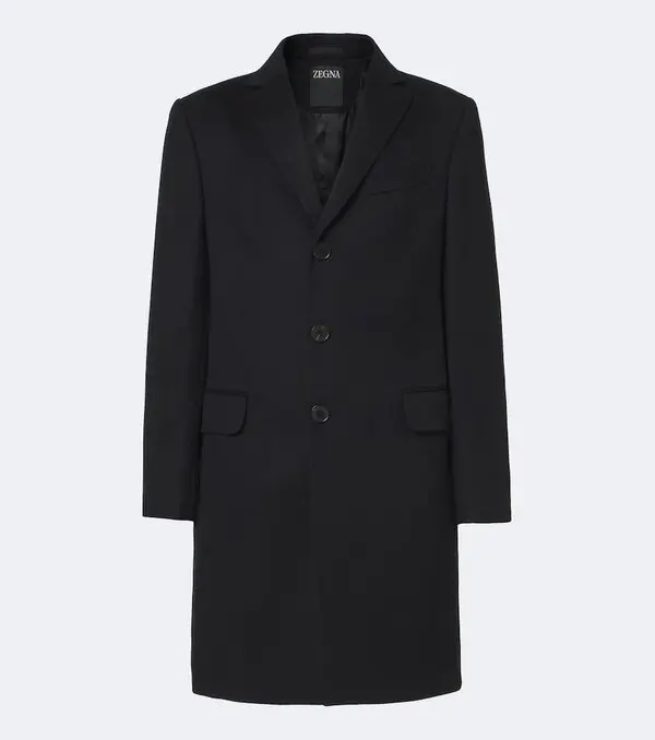 Zegna Wool And Cashmere-blend Coat