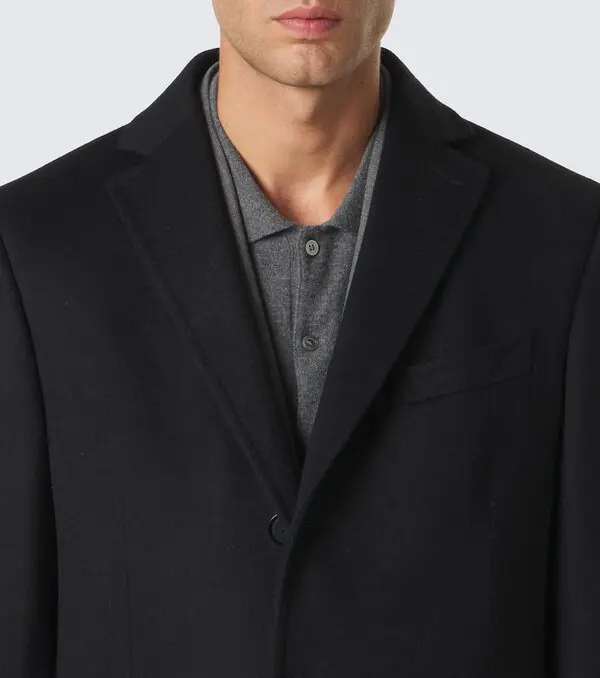 Zegna Wool And Cashmere-blend Coat