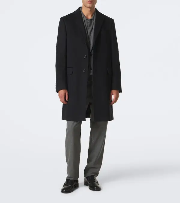 Zegna Wool And Cashmere-blend Coat