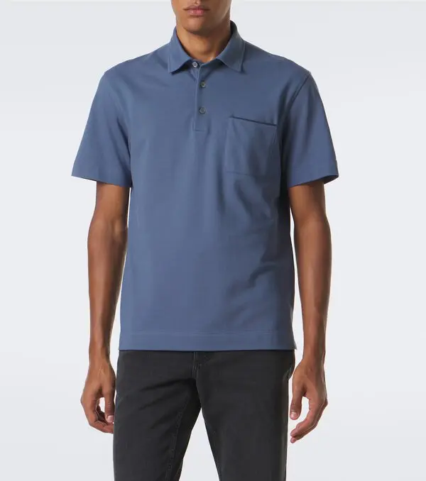 Zegna Cotton Pique Polo Shirt