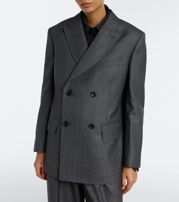 Junya Watanabe Double-breasted Wool Blazer