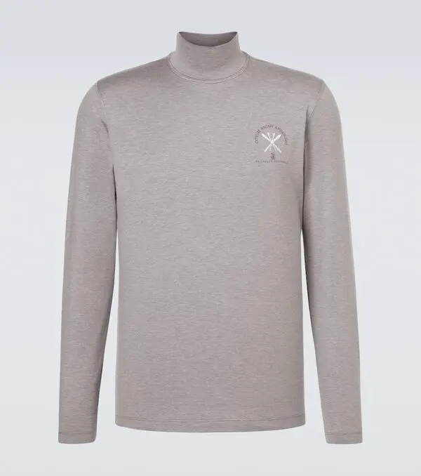 Brunello Cucinelli Silk Ski Sweatshirt