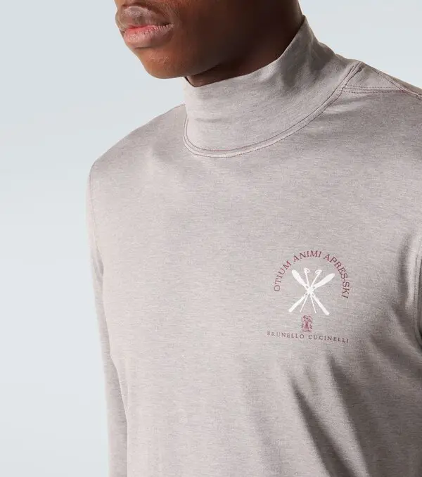 Brunello Cucinelli Silk Ski Sweatshirt