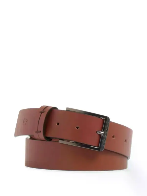 PIQUADRO Logo-engraved Leather Belt