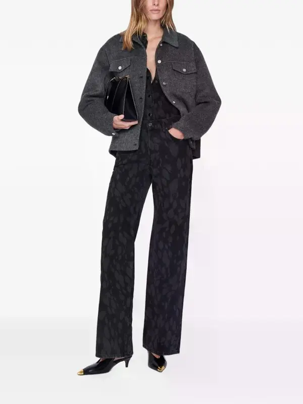 ANINE BING Samy Shirt Abstract Washed