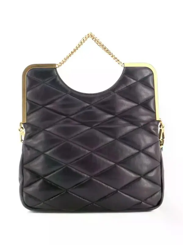 Saint Laurent Charniere Frame Quilted Leather Clutch Bag