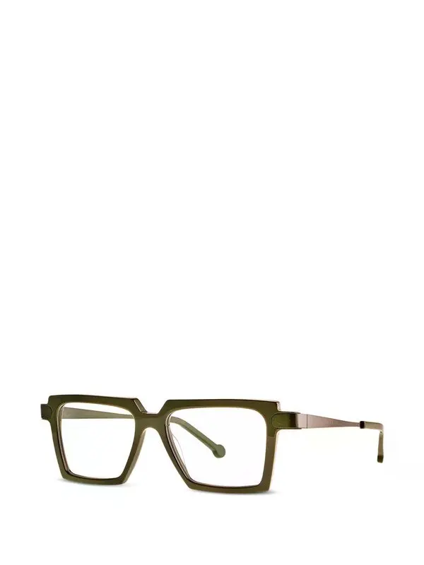 THEO EYEWEAR Pair Geometric-frame Glasses - Green