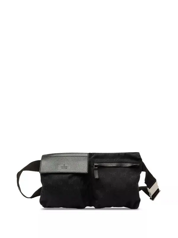 Gucci 2000-2015 Gg Canvas Double Pocket Belt Bag