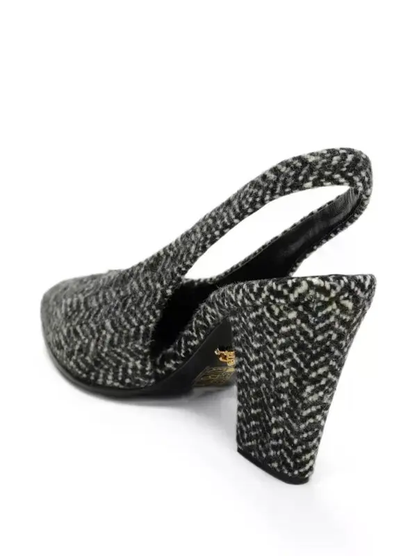 Prada Chevron Slingback Pumps