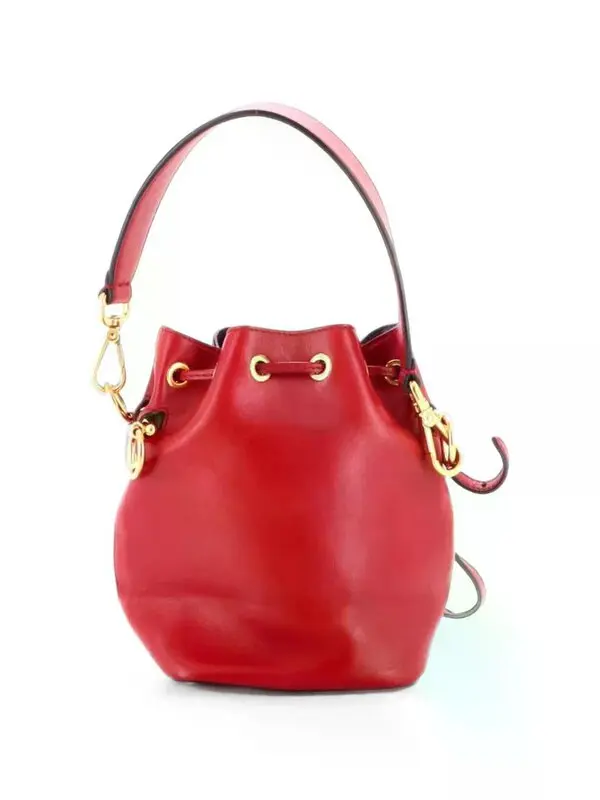 Fendi Monster Mon Tresor Leather Mini Bucket Bag