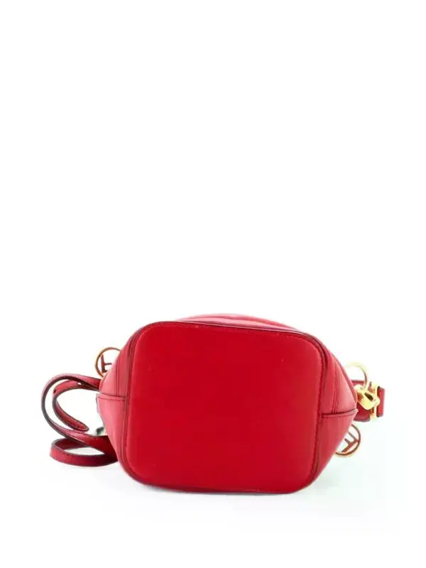 Fendi Monster Mon Tresor Leather Mini Bucket Bag