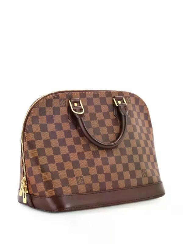 LOUIS VUITTON Vintage Alma Handbag Damier Pm Satchel - Brown