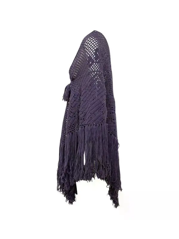 CHIARA IS Peonia Crochet-knit Wool Shawl