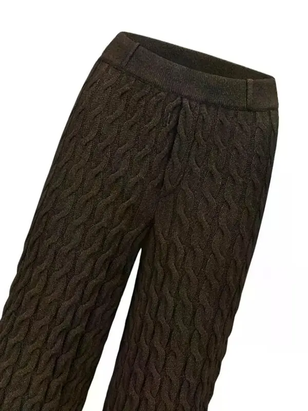 FTC Cable-knit Wide-leg Trousers