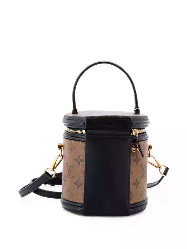 LOUIS VUITTON Cannes Handbag Reverse Monogram Canvas Satchel