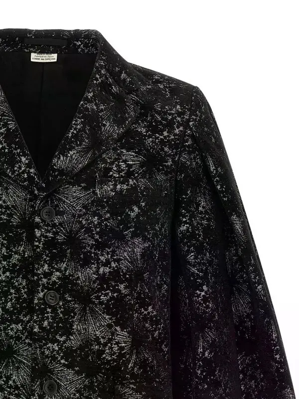 Comme Des Garçons Abstract-pattern Wide-sleeve Blazer