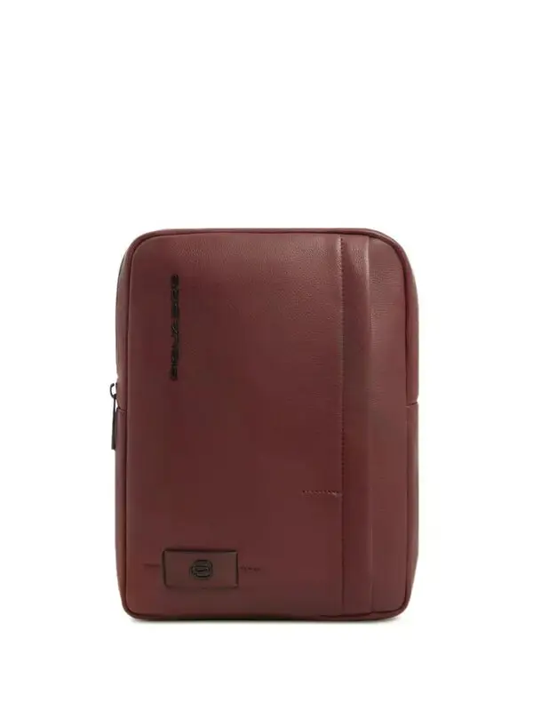 PIQUADRO Leather Messenger Bag - Red