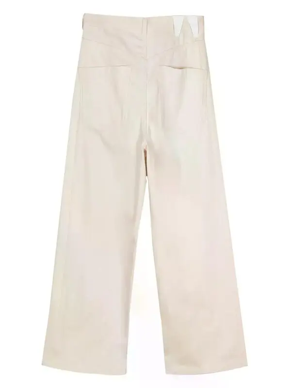 DARKPARK Ines Folded Wide-leg Jeans - Neutrals