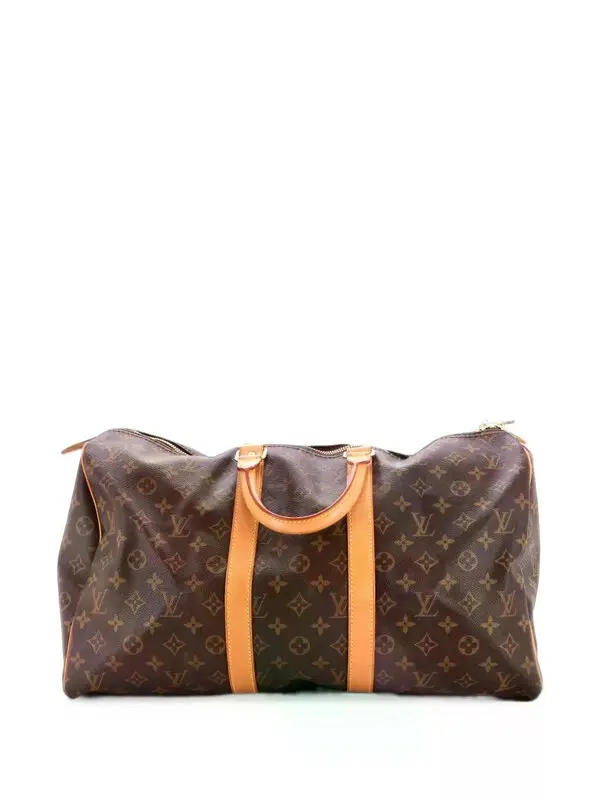 LOUIS VUITTON Keepall Bag Monogram Canvas 45 Satchel - Brown