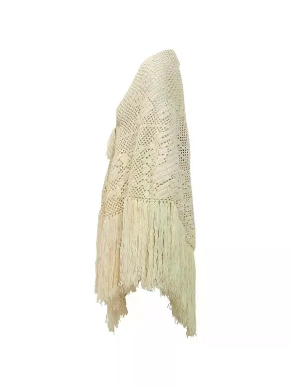 CHIARA IS Peonia Crochet-knit Wool Shawl