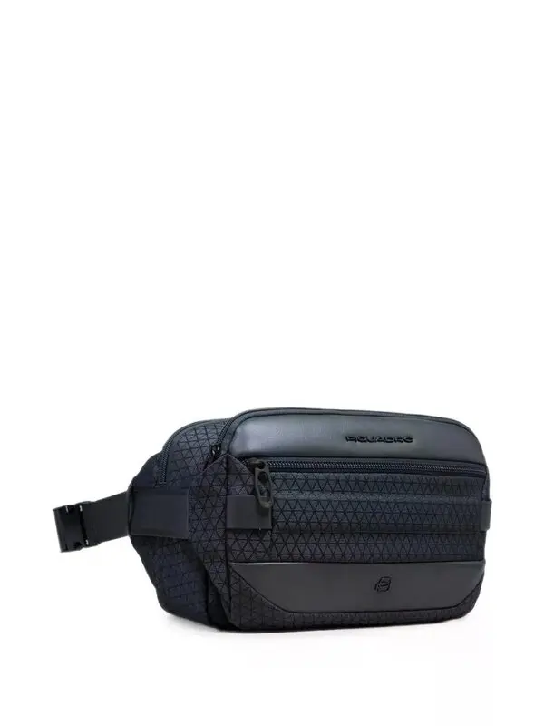 PIQUADRO Geometric-pattern Belt Bag - Blue