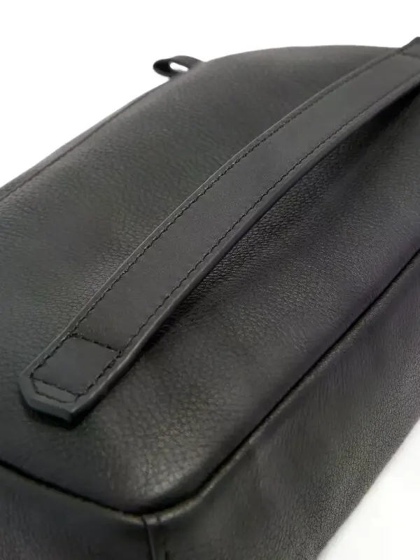 PIQUADRO Logo-plaque Pebbled Wash Bag