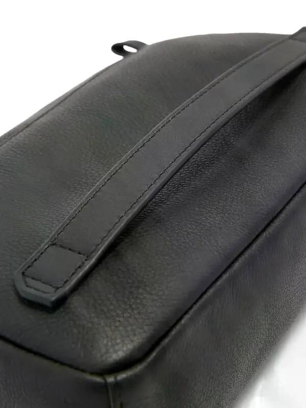 PIQUADRO Logo-plaque Pebbled Wash Bag