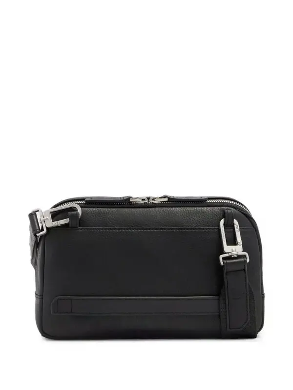 PIQUADRO Logo-plaque Pebbled Wash Bag
