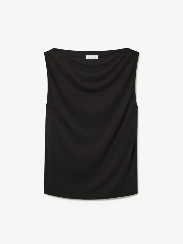 HOUSE OF DAGMAR Square Neck Top - Black