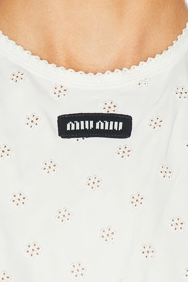 Miu Miu Cady Sangallo Dress