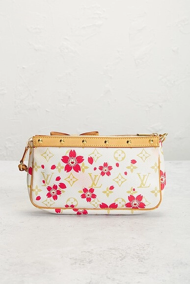 LOUIS VUITTON X Takashi Murakami Monogram Cherry Blossom Pochette Accessoires Shoulder Bag